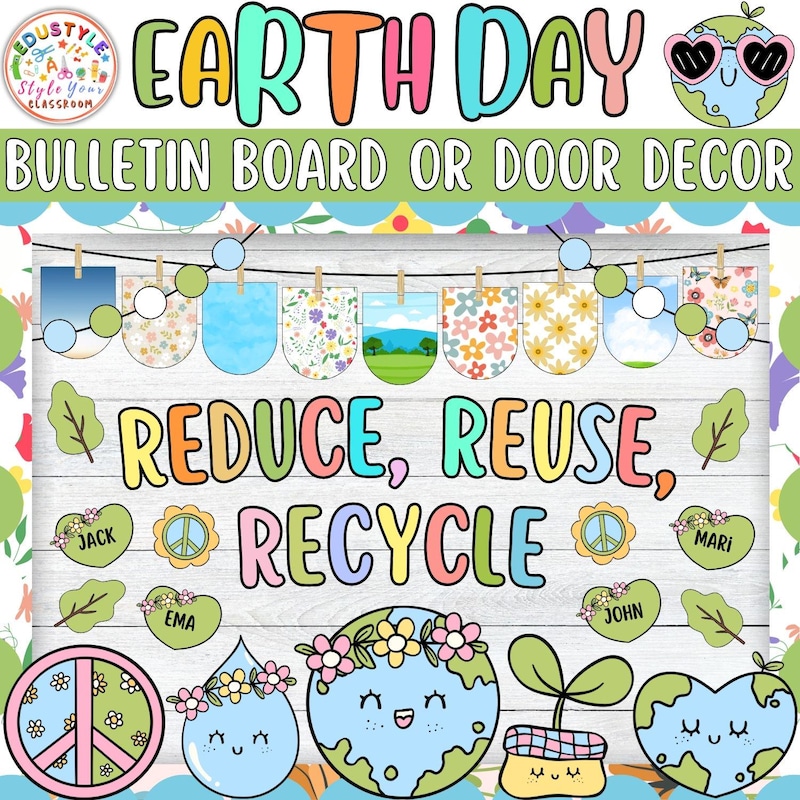 Earth Day Door Decor - Etsy