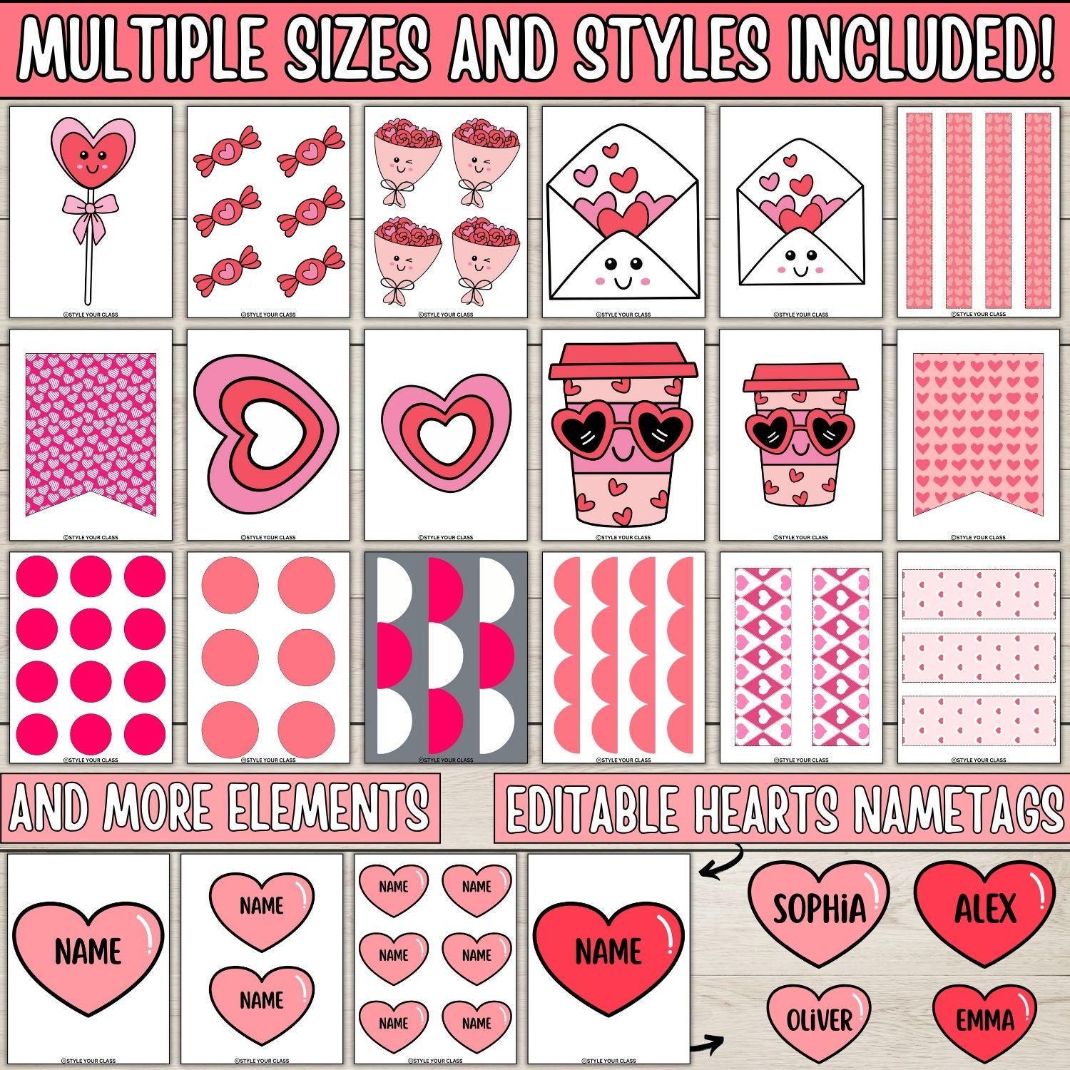 Spread Love & Kindness!: Valentine’s Day Hearts Door Decor or Bulletin ...