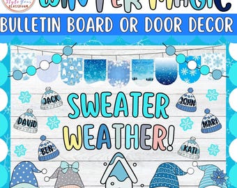 Editable January Decor – Bulletin Board or Door Decor Kit – A Toast to ...