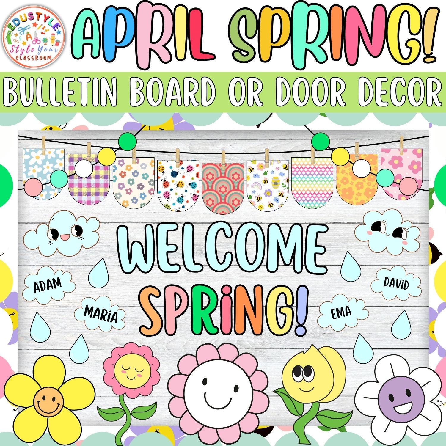 Our Class is in Full Bloom: April Spring Bulletin Board or Door Decor ...