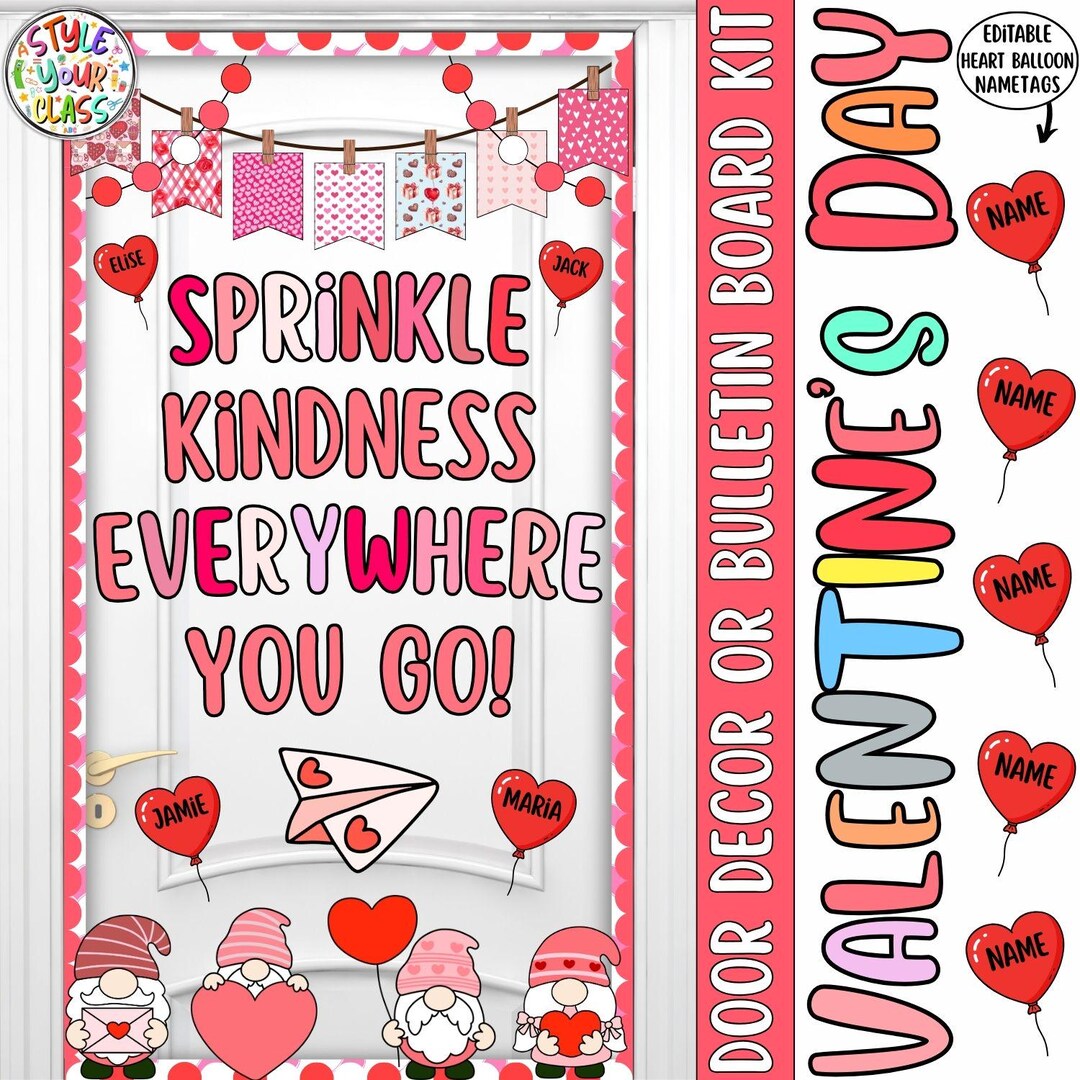 Sprinkle Kindness Everywhere: Valentine's Day Gnome Bulletin Board and ...