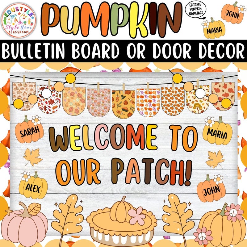 Pumpkin Door Decor - Etsy