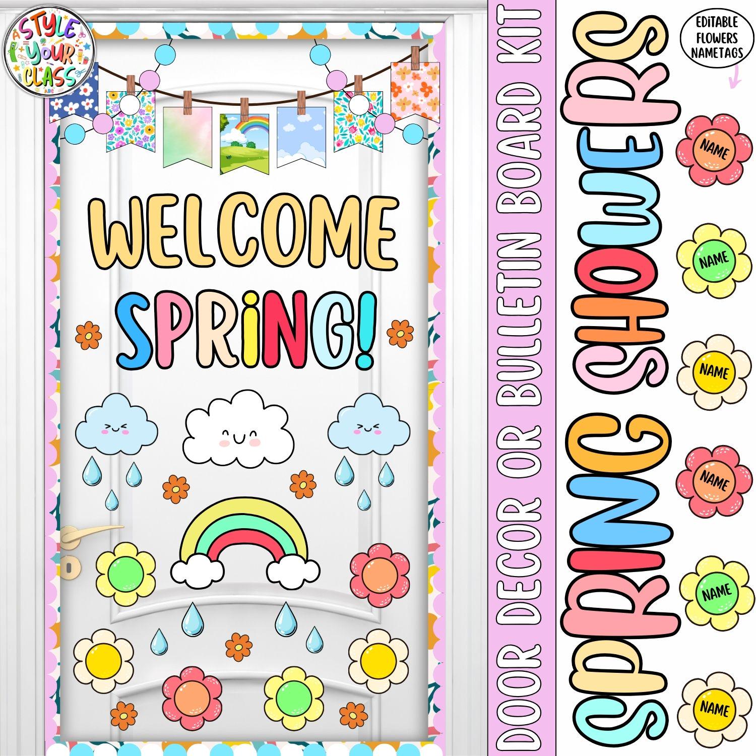 Our Class is Blooming!: Spring Flowers & March Door Decor or Bulletin ...