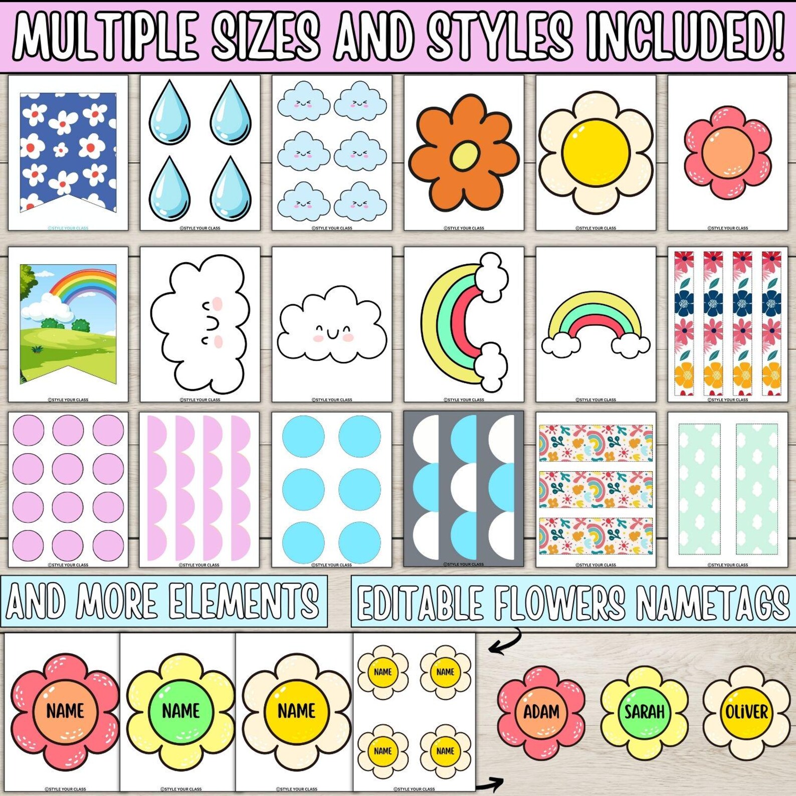 Our Class is Blooming!: Spring Flowers & March Door Decor or Bulletin ...