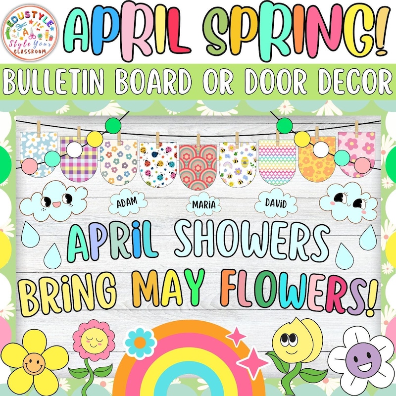 April Classroom Decor - Etsy