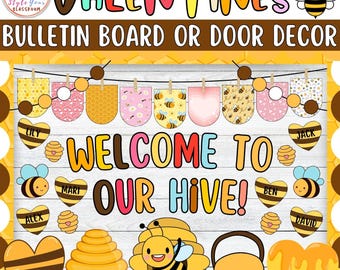 Welcome to Our Hive!: Bee Valentine's Day Bulletin Board and Door Decor ...
