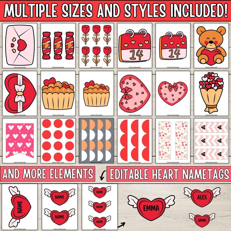 Classroom Full of Love!: Valentine's Day Candy Hearts Bulletin Board or ...