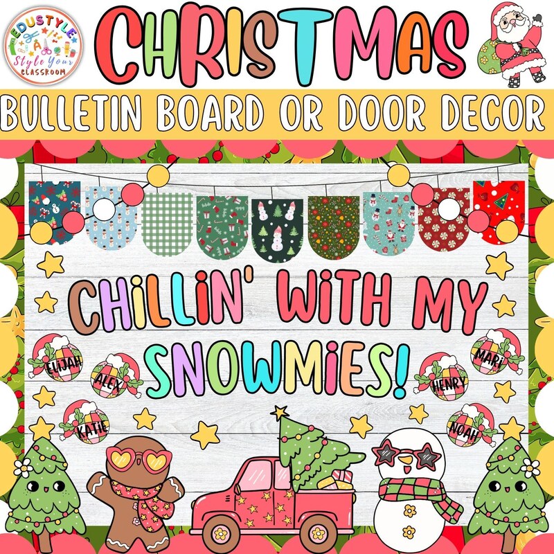 Chillin With My Snowmies Bulletin Board - Etsy