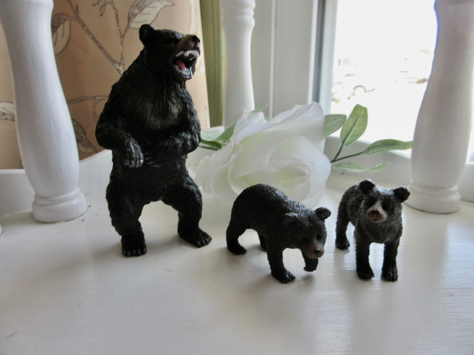 Miniature Animal Black Bear Resin Fairy Garden Figurine Tier Tray - Etsy