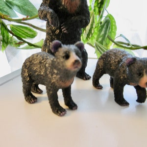 Miniature Animal Black Bear Resin Fairy Garden Figurine Tier Tray - Etsy