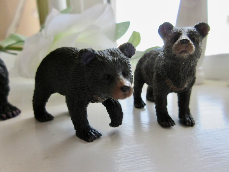 Miniature Animal Black Bear Resin Fairy Garden Figurine Tier Tray - Etsy