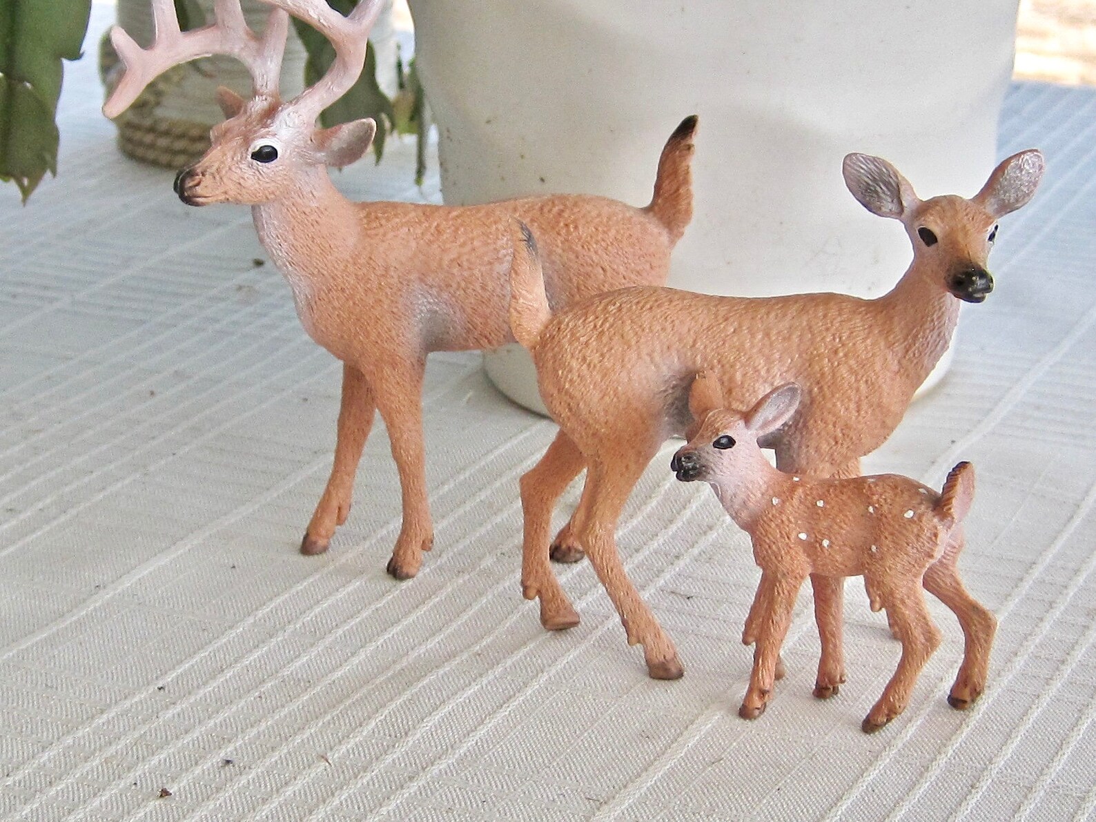 Deer Family 3 Piece Resin Miniature Fairy Garden Figurine | Etsy