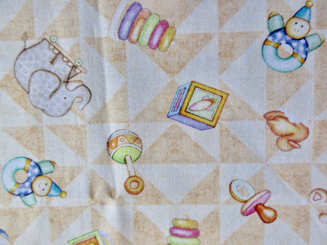 Fat Quarter Baby Lullaby Quilting Treasures Yellow - Etsy