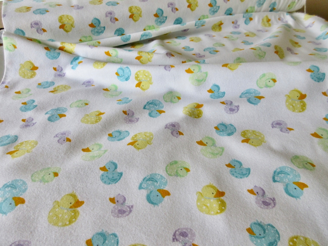 Flannel Fabric Super Snuggle Baby Ducks by the Yard - Etsy
