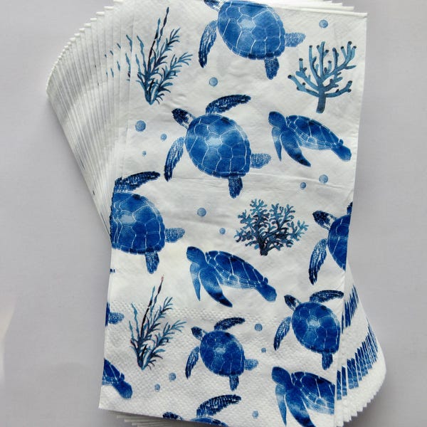 Turtle Napkins - Etsy