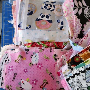 Fabric Cotton and Flannel Scraps 2 Lbs Mystery Lot - Etsy