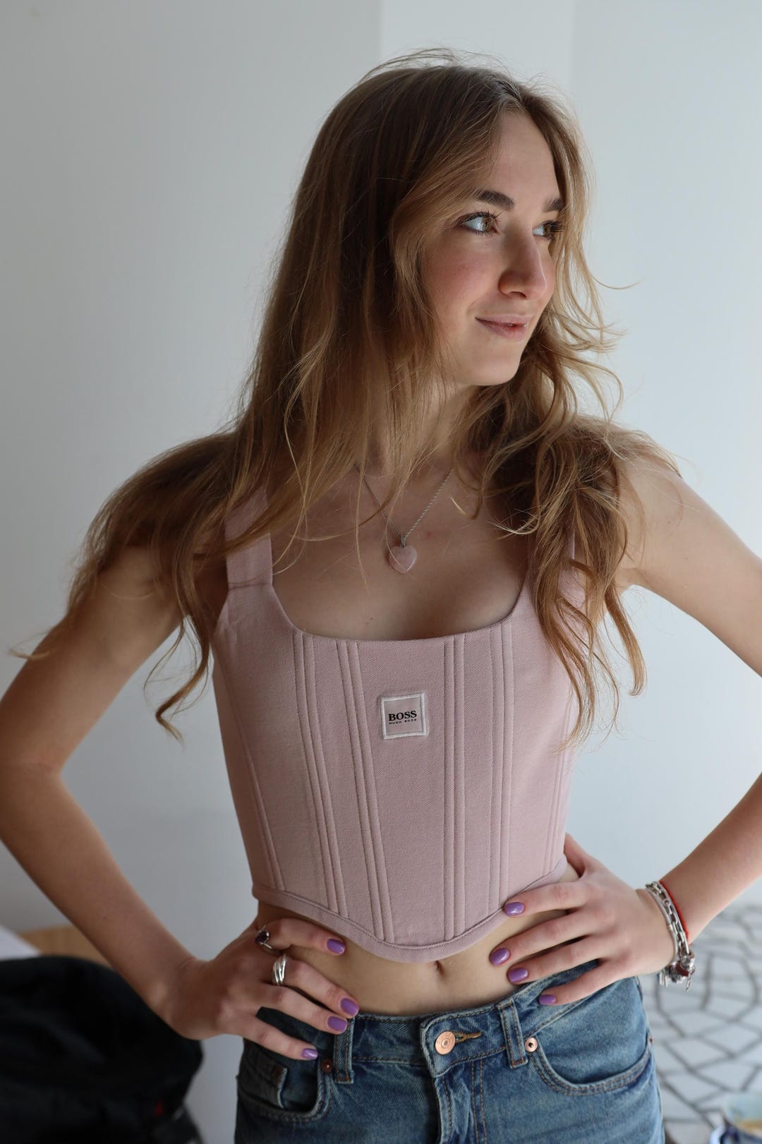 Original Boss Canvas Upcycle Corset - Etsy