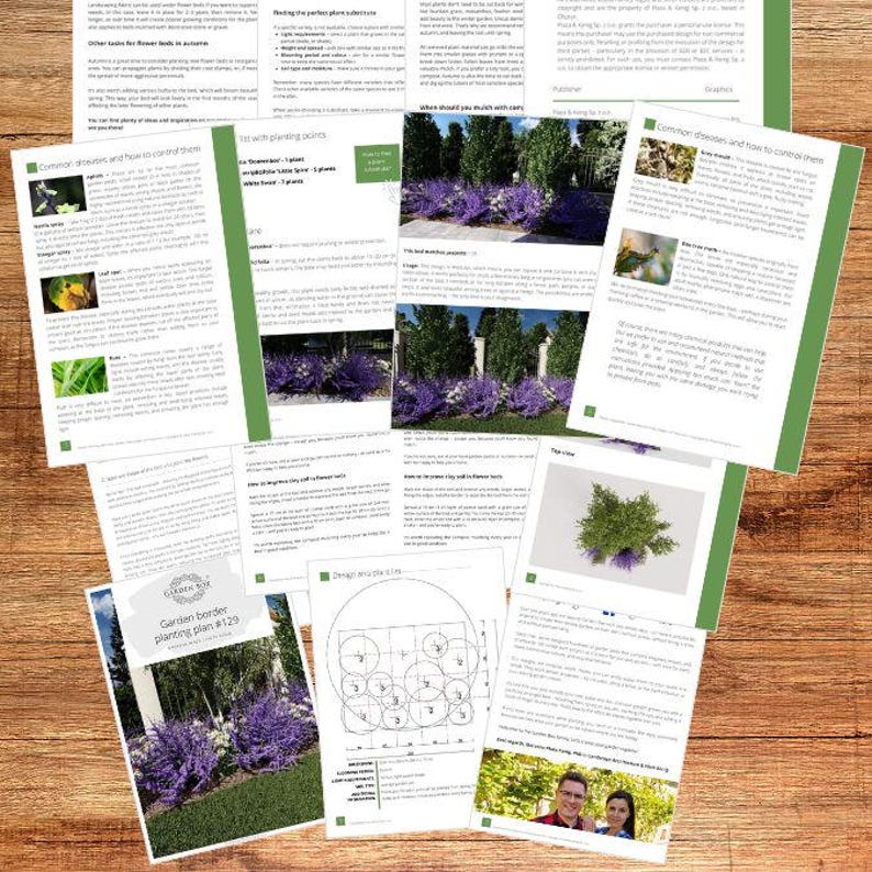 Eco Friendly Garden Design - Planting Plan No. 182 for Sunny and ...