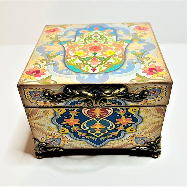 Decorated Wood Box - Etsy