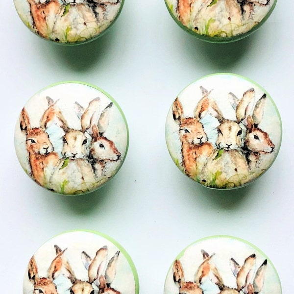 Rabbit Knobs - Etsy