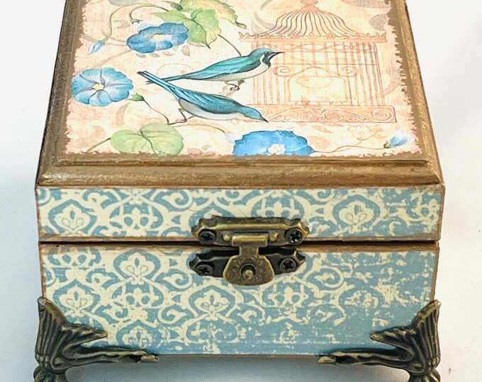 Handcrafted BIRD Decorative Wood Box - Etsy