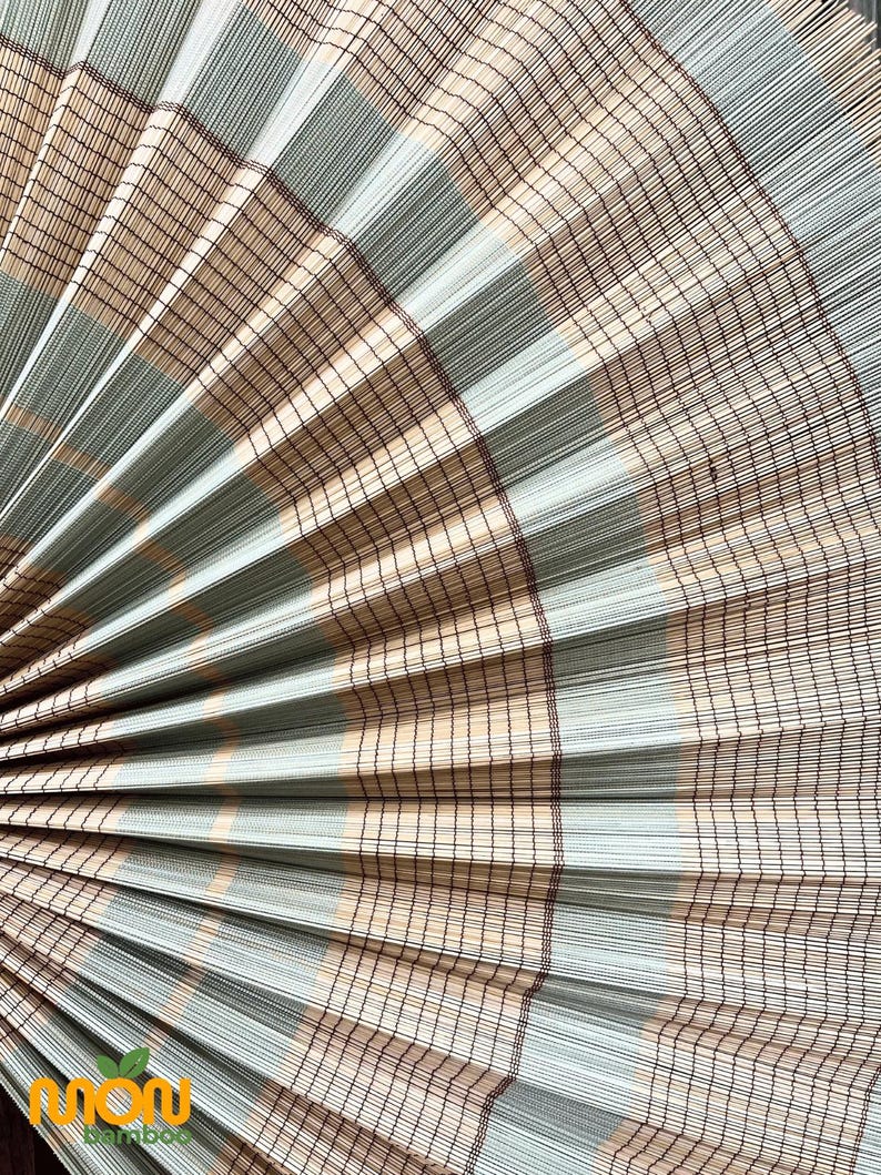 Extra Large 59” Bamboo Fan, Handmade Woven Decor, Natural Boho Bamboo ...