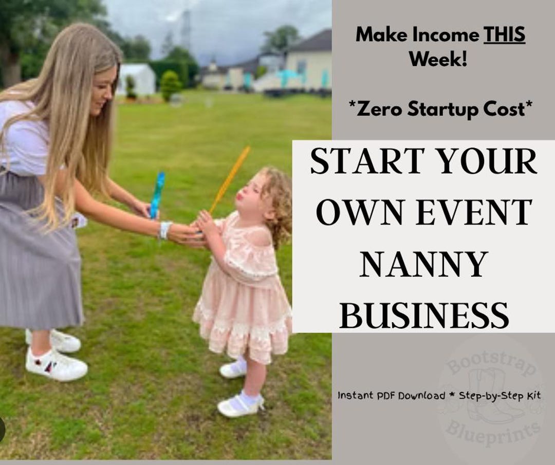 Event Nanny Business Plan Instant Download-babysitting Side Hustle Startup Kit for Teens & Stay ...