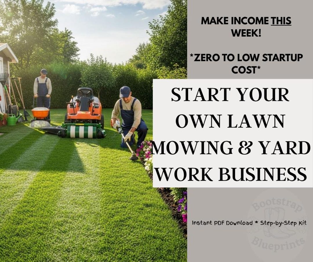 Printable Lawn-care & Yard Work - Business Plan Beginner Friendly ...