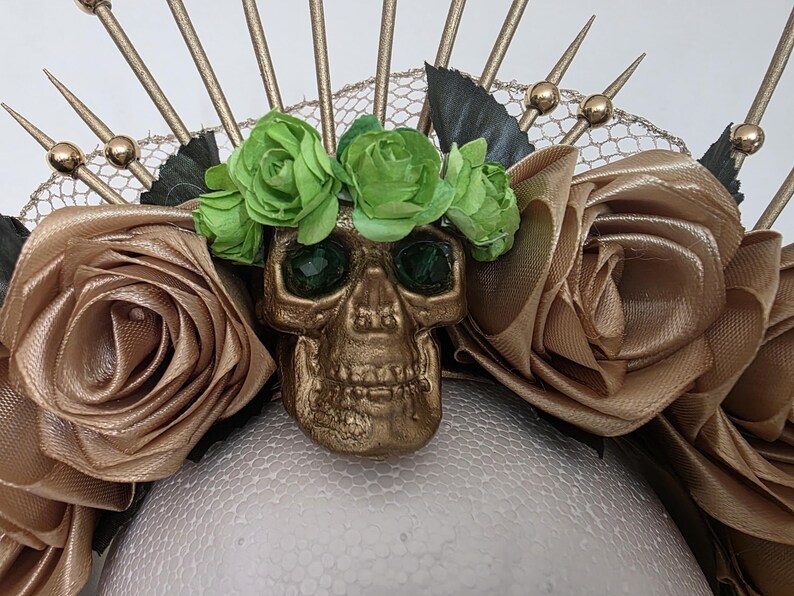 Dia De Muertos Flower Crown: Handmade Catrina Headband, Halloween ...