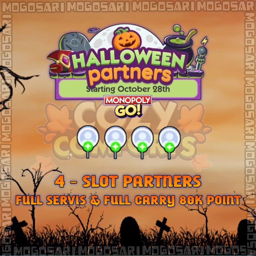 HALLOWEEN PARTNERS Monopoly_go Event : Full Carry Service & Carry 80k ...