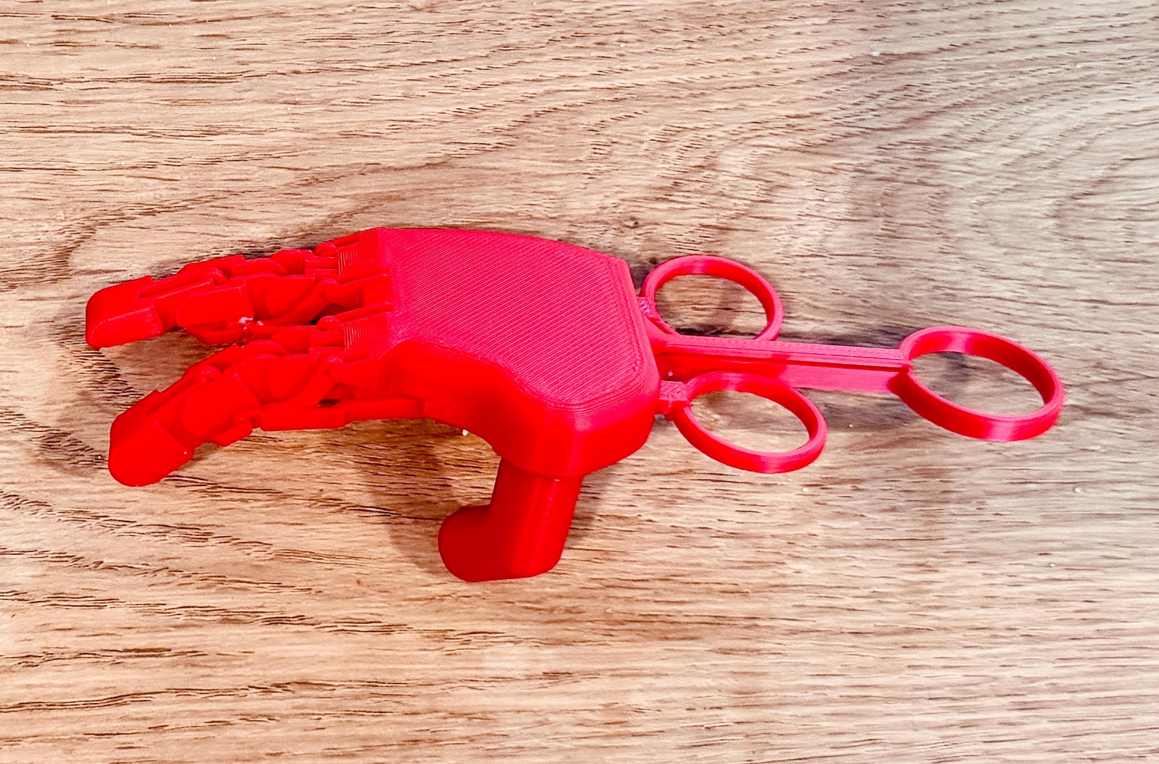 Articulated Robot Claw – Three Finger Fidget Toy Easter Gift 3D Printed ...