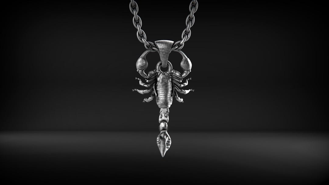 Scorpion Necklace – Gothic Scorpion Pendant – Scorpio Zodiac Jewelry ...