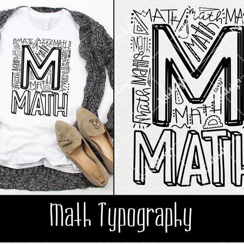 Math Typography INSTANT DOWNLOAD Dxf Svg Eps Png for Use | Etsy