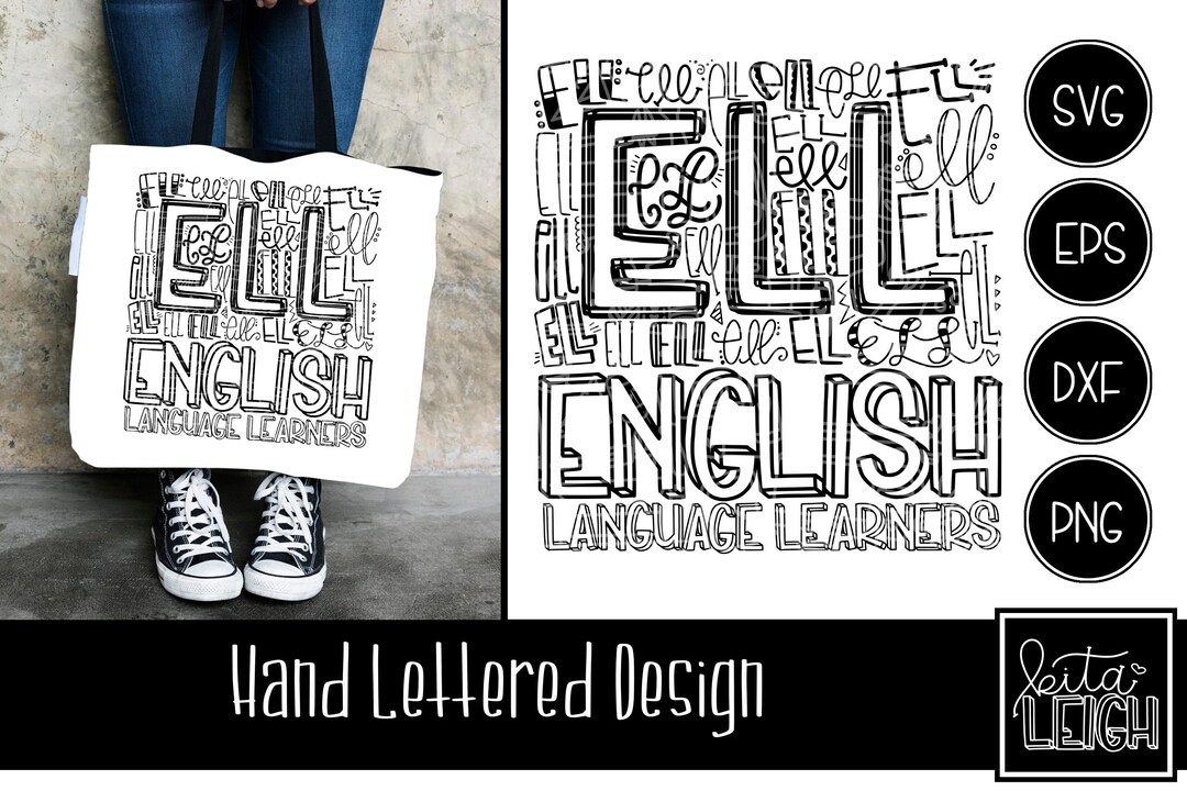 ELL Typography INSTANT DOWNLOAD Dxf, Svg, Eps, Png for Use With ...