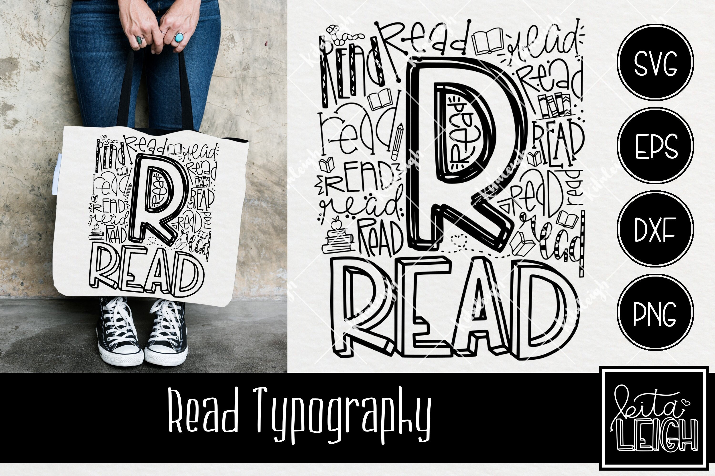 Read Typography INSTANT DOWNLOAD Dxf Svg Eps Png for Use - Etsy