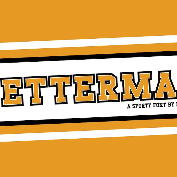 Letterman Jacket Font - Etsy