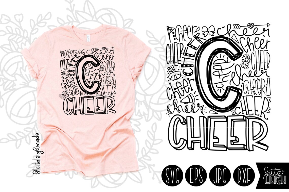 Cheer Typography INSTANT DOWNLOAD Dxf Svg Eps Png for Use | Etsy