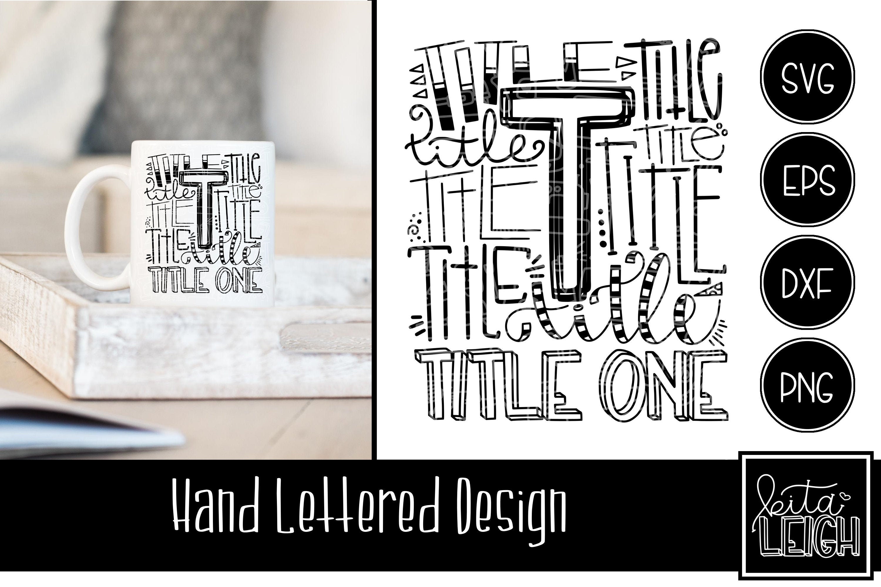 Title One 1 Typography INSTANT DOWNLOAD Dxf Svg Eps Png for | Etsy
