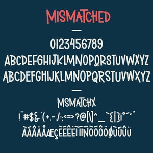 Mismatched Socks | Handwritten Commercial Use Font - Etsy