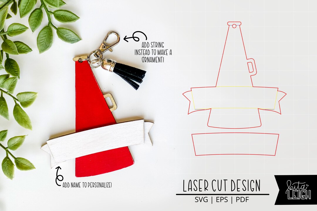 Cheer Laser Bag Tag Cut File Christmas Ornament SVG Digital Download - Etsy