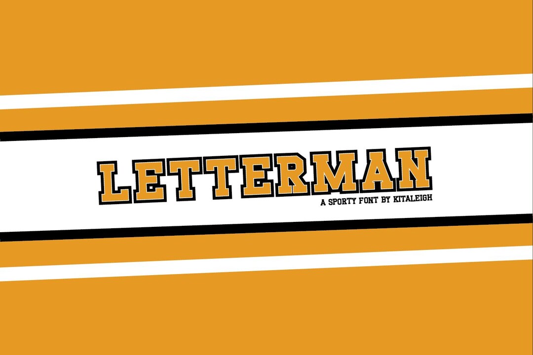 Letterman | Athletic Sports Commercial Use Font - Etsy