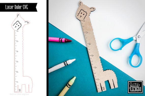 Llama Ruler Laser SVG Design Laser School Supply Design | Etsy