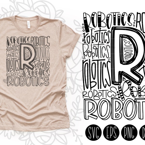 Robot Svg - Etsy