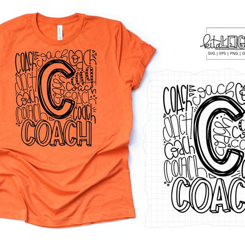 Coach Typography INSTANT DOWNLOAD Dxf Svg Eps Png for Use - Etsy