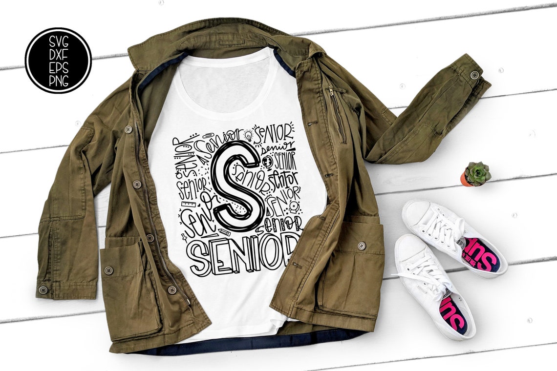 Senior 12th Grade Typography Shirt First Day of School SVG - Etsy