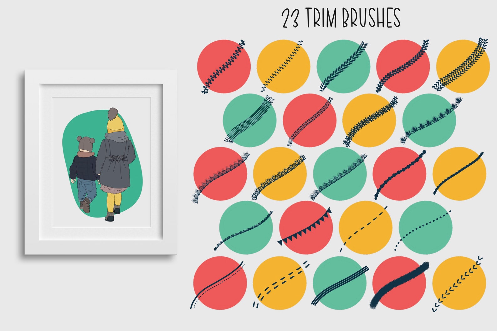 105 Procreate Brushes Faceless Portrait Creator Kit - Etsy