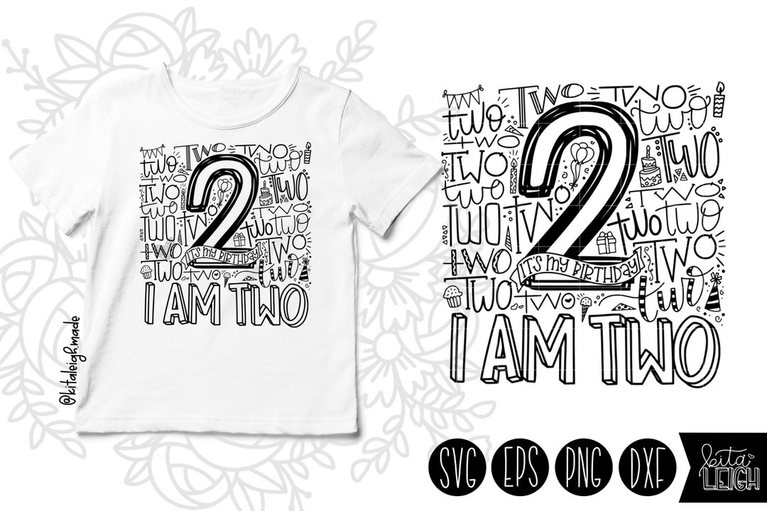 Second 2nd Birthday Shirt SVG Party Cut File - Etsy