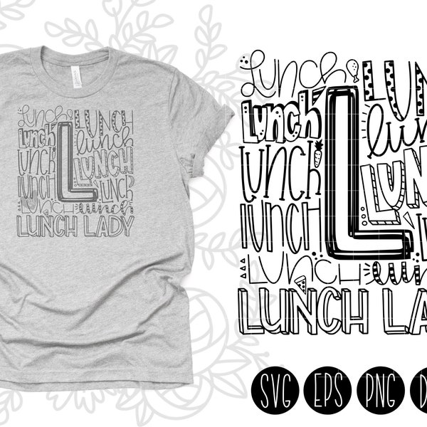 Lunch Lady Svg Etsy