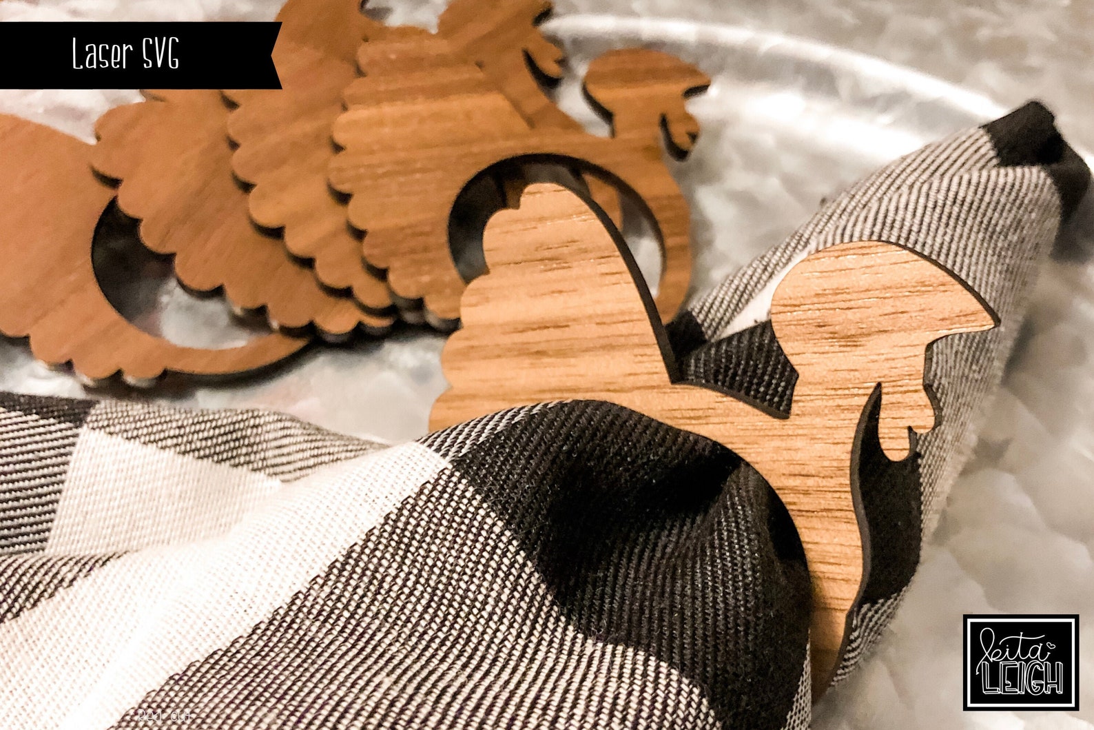 Laser Turkey SVG Design Laser Cut Table Decor | Etsy