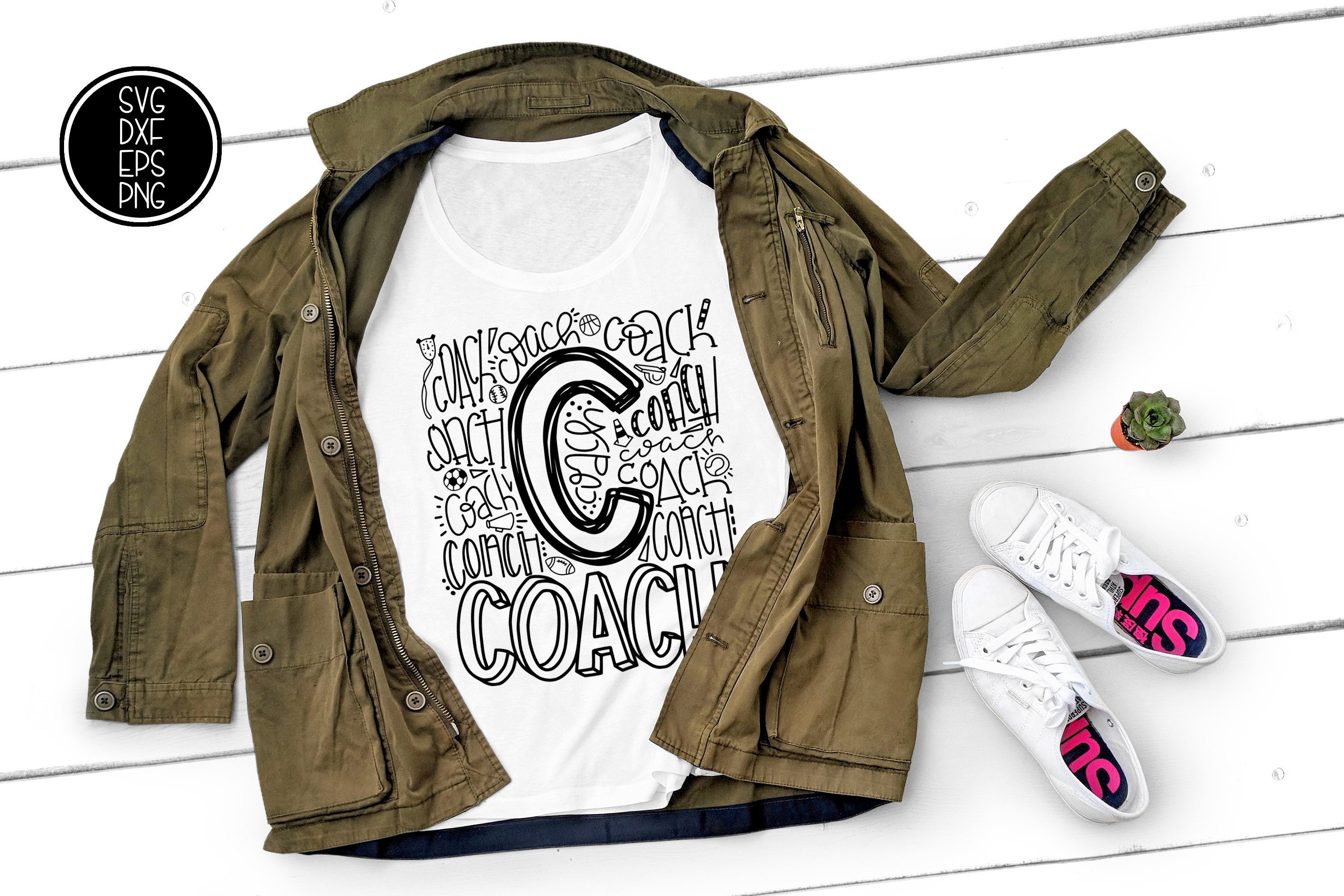 Coach Typography INSTANT DOWNLOAD Dxf Svg Eps Png for Use - Etsy